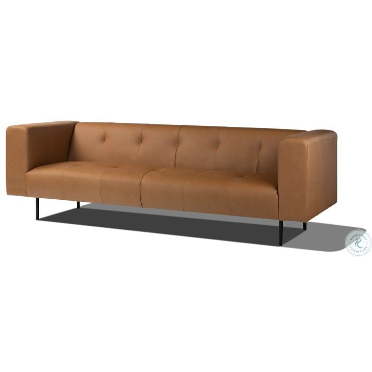 Olympia Copper Leather Tufted Sofa From World Interiors | Coleman Furniture