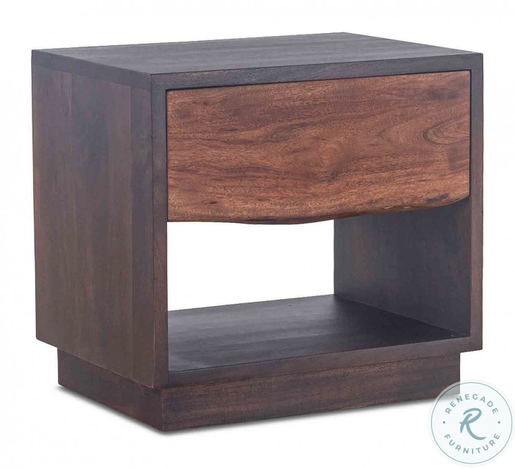Palermo Raw Walnut 24" Nightstand from World Interiors | Coleman Furniture