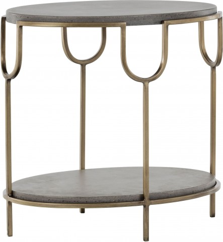 Arya Antique Brass End Table from Sunpan | Coleman Furniture