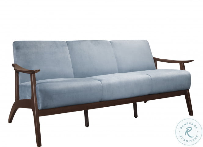 Carlson Blue Gray Sofa From Homelegance | Coleman Furniture