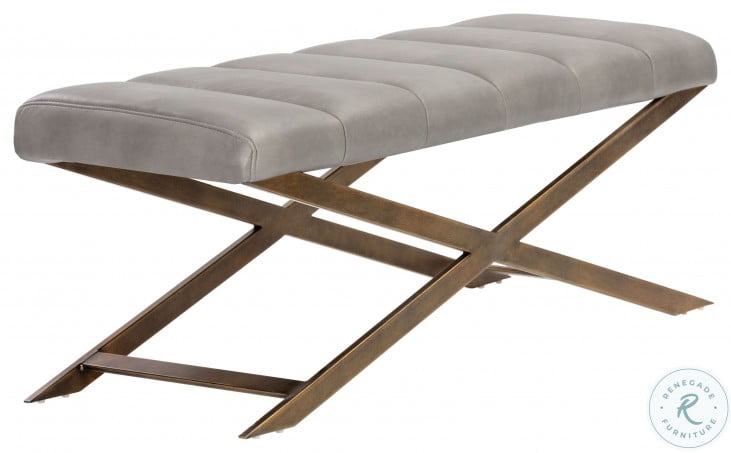 Ikon Kammi Bravo Metal Bench from Sunpan | Coleman Furniture
