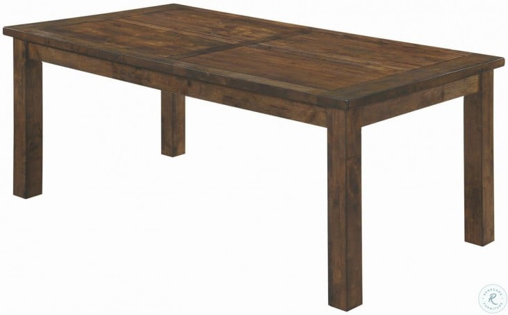 Coleman Rustic Golden Brown Rectangular Dining Room Set from Coaster ...