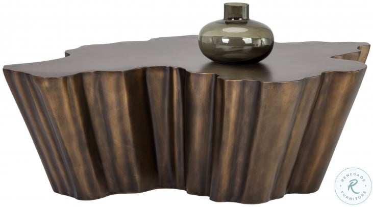 Ikon Brushed Antique Copper Lynx Coffee Table From Sunpan | Coleman ...