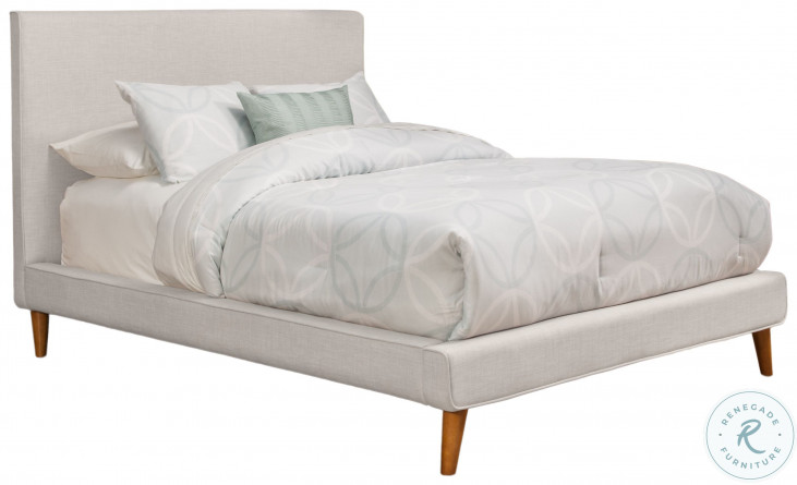 Britney Linen Upholstered King Platform Bed from Alpine | Coleman Furniture