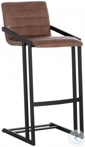 Webber Bravo Cognac Bar Stool Set of 2 From Sunpan | Coleman Furniture