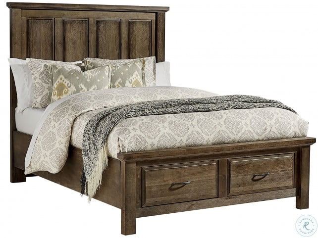 Maple Road Maple Syrup King Mansion Storage Bed from Vaughan Bassett ...
