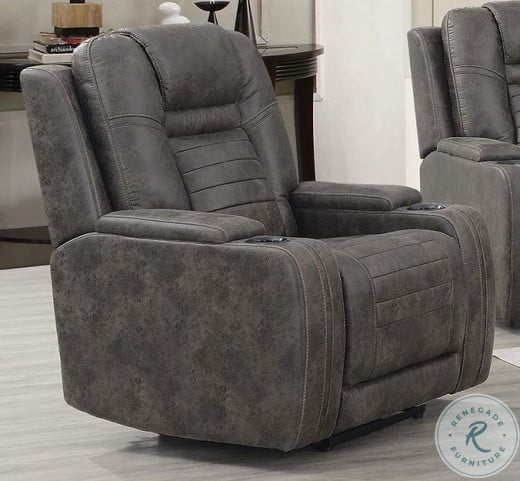 Richmond Grey Power Recliner from Kian | Coleman Furniture