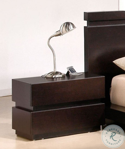 Knotch Dark Walnut Nightstand from J&M (1754426-NS) | Coleman Furniture