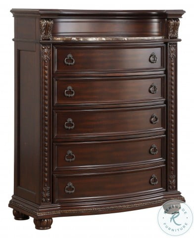 Cavalier Dark Cherry Chest from Homelegance | Coleman Furniture