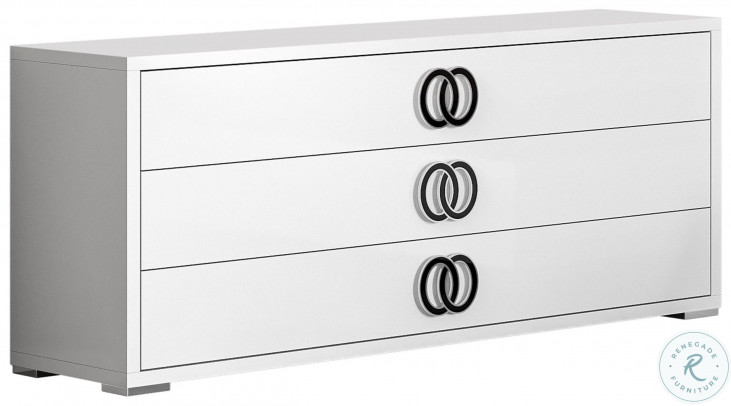 Luxuria White Lacquer Dresser From JNM | Coleman Furniture