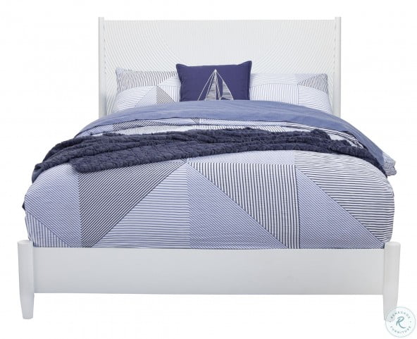 Tranquility White King Panel Bed from Alpine | Coleman Furniture