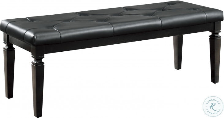 Allura Black Bench from Homelegance | Coleman Furniture