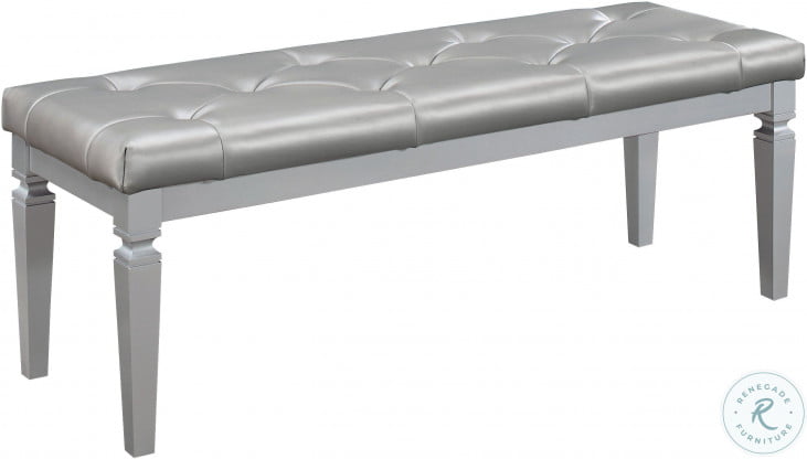 Allura Silver Bed Bench From Homelegance | Coleman Furniture