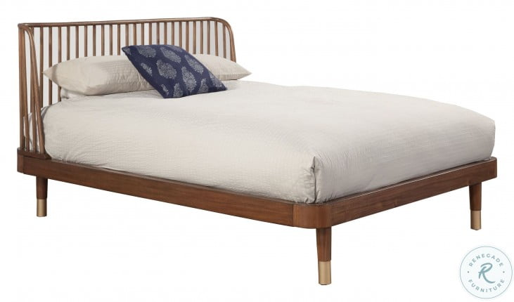 Belham Dark Walnut Queen Platform Bed from Alpine | Coleman Furniture