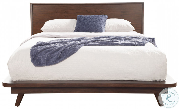 Gramercy Walnut Cal. King Platform Bed from Alpine | Coleman Furniture