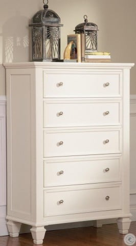 Sandy Beach White Chest - 201305 from Coaster (201305) | Coleman Furniture