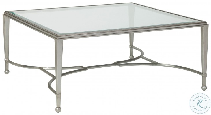 Metal Designs Silver Leaf Sangiovese Square Cocktail Table from ...