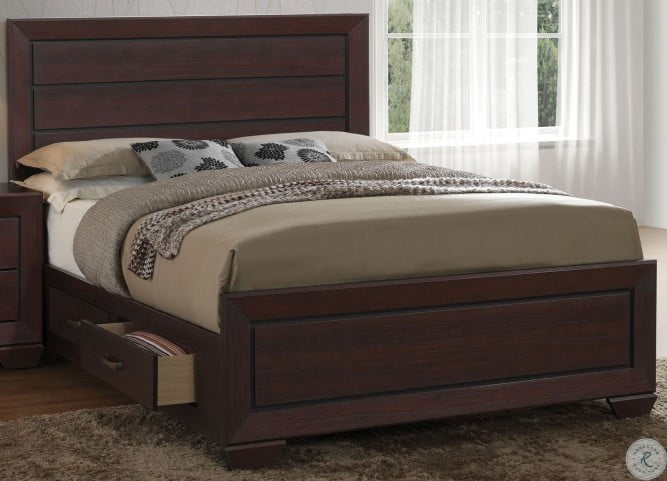 Fenbrook Dark Cocoa Queen Storage Panel Bed from Coaster | Coleman ...