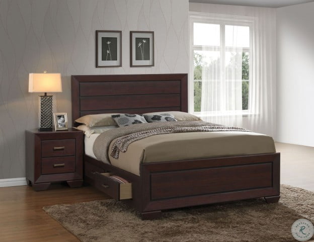 Fenbrook Dark Cocoa Storage Panel Bedroom Set from Coaster | Coleman ...