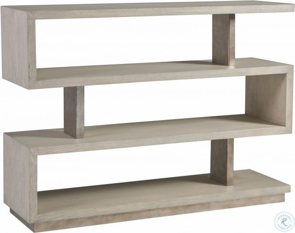 Signature Designs Wire Brushed Light Gray Soiree Low Bookcase from ...