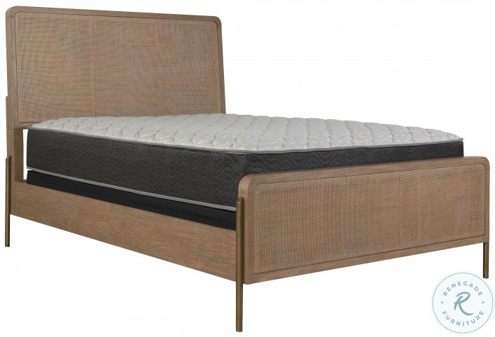 Arini Sand Wash Queen Upholstered Panel Bed From Coaster | Coleman ...
