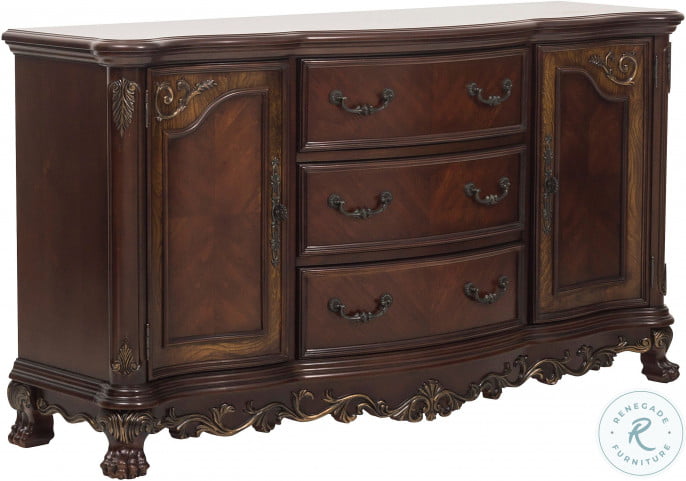 Deryn Park Cherry Buffet/Server from Homelegance (2243-55) | Coleman ...