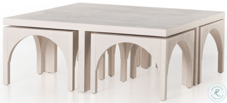 Amara Off White Coffee Table from Four Hands | Coleman Furniture