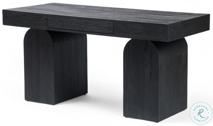 Keane Black Elm Desk from Four Hands | Coleman Furniture
