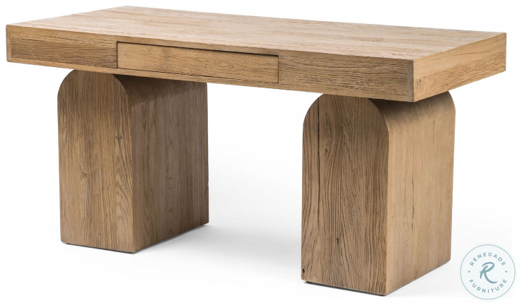 Keane Natural Elm Desk from Four Hands | Coleman Furniture