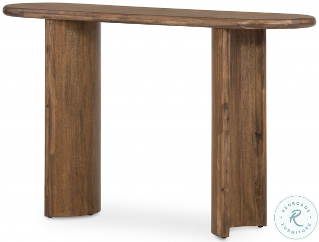 Paden Seasoned Brown Acacia Console Table from Four Hands | Coleman ...