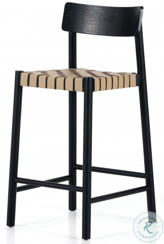 Heisler Almond Leathr Blend Counter Height Stool from Four Hands ...