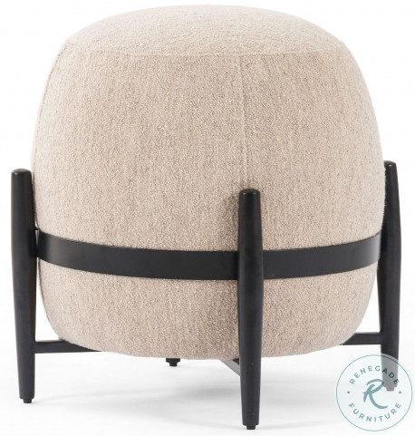 Sia Athena Taupe Ottoman from Four Hands | Coleman Furniture