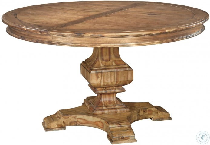 Wellington Hall Brown Extendable Round Dining Table from Hekman ...