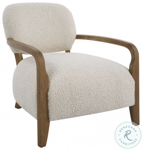 Telluride Natural Faux shearling Accent Chair From Uttermost | Coleman ...