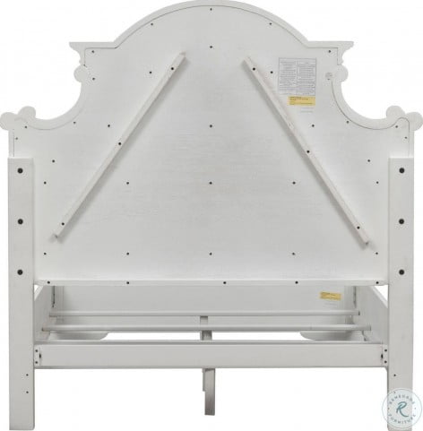 Magnolia Manor Antique White King Upholstered Panel Bed from Liberty ...