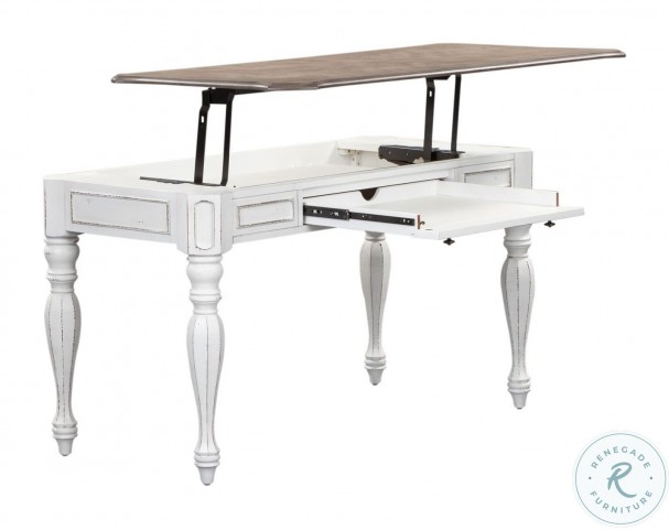 Magnolia Manor Antique White Lift Top Writing Desk from Liberty ...