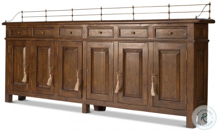 Covent Walnut Brown Garden Sideboard from Sarreid | Coleman Furniture