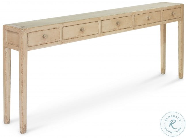 Jewelers Ivory Console Table from Sarreid | Coleman Furniture