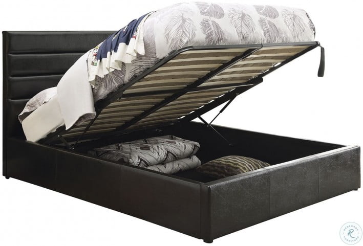 Riverbend Black Queen Platform Bed from Coaster | HomeGalleryStore.com ...