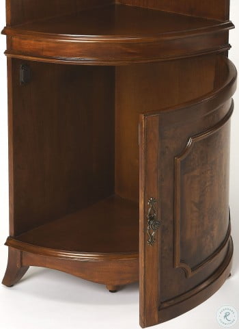 Masterpiece Dowling Olive Ash Burl Corner Cabinet from Butler | Coleman ...