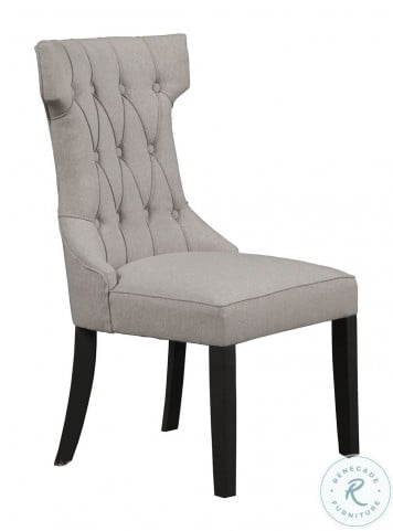 Manchester Vintage Black Upholstered Side Chairs Set of 2 from Alpine ...