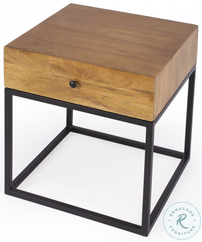 Industrial Chic Brixton Iron and Wood End Table from Butler | Coleman ...