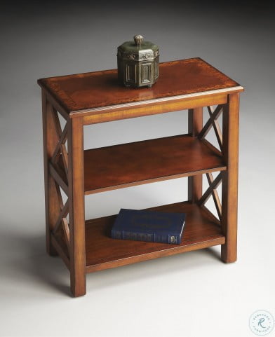Masterpiece Olive Ash Burl Bookcase from Butler (4105101) | Coleman ...