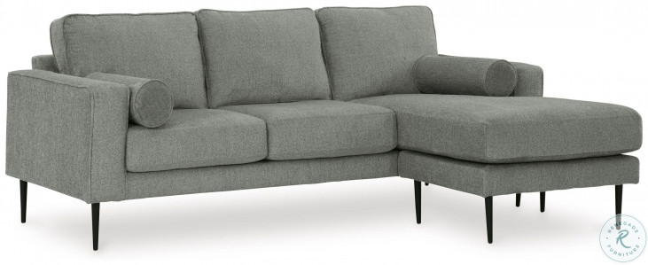 Hazela Charcoal Sofa with Chaise From Ashley Furniture | Coleman Furniture