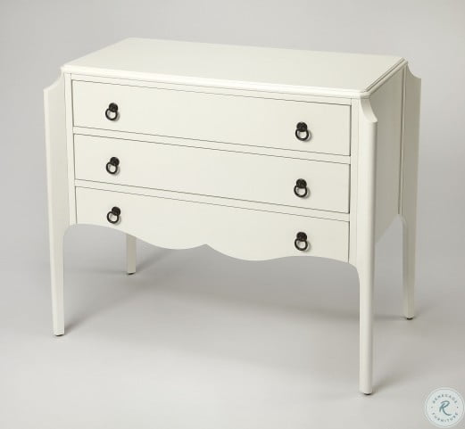 Wilshire Glossy White Accent Chest from Butler | Coleman Furniture