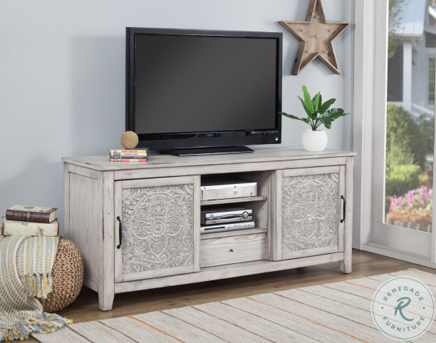 Aria Gray TV Console From Alpine | Coleman Furniture