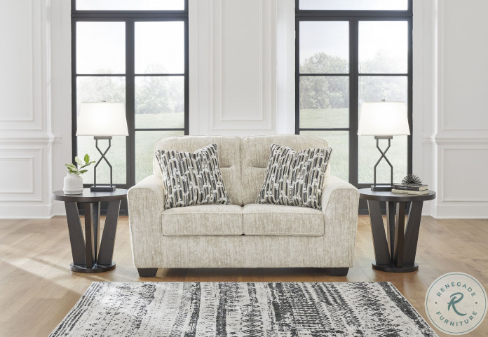 Lonoke Parchment Loveseat From Ashley Furniture | Coleman Furniture