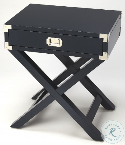 Anew Blue Campaign Side Table from Butler | Coleman Furniture