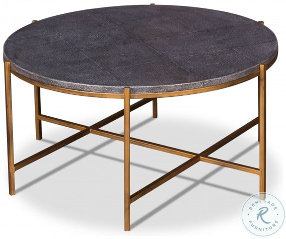 Shagreen Black Cocktail Table from Sarreid | Coleman Furniture