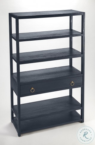 Lark Navy Blue Bookshelf from Butler | Coleman Furniture